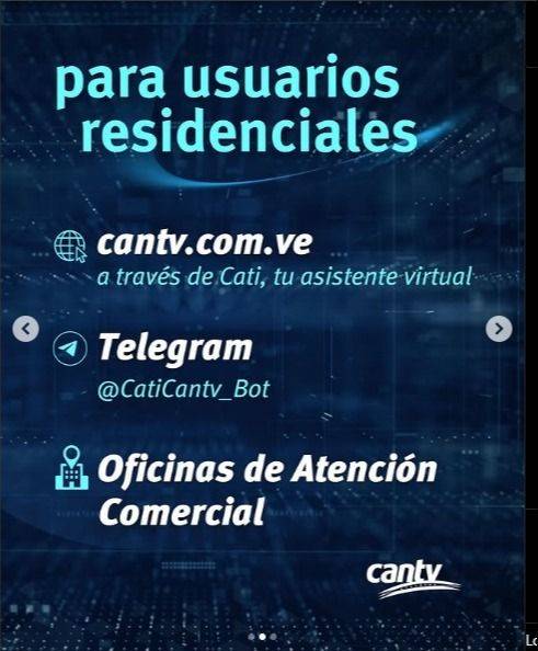 Cantv ofrece diversos canales de atención al cliente - Noticia Venezuela
