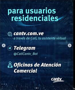 Cantv ofrece diversos canales de atención al cliente