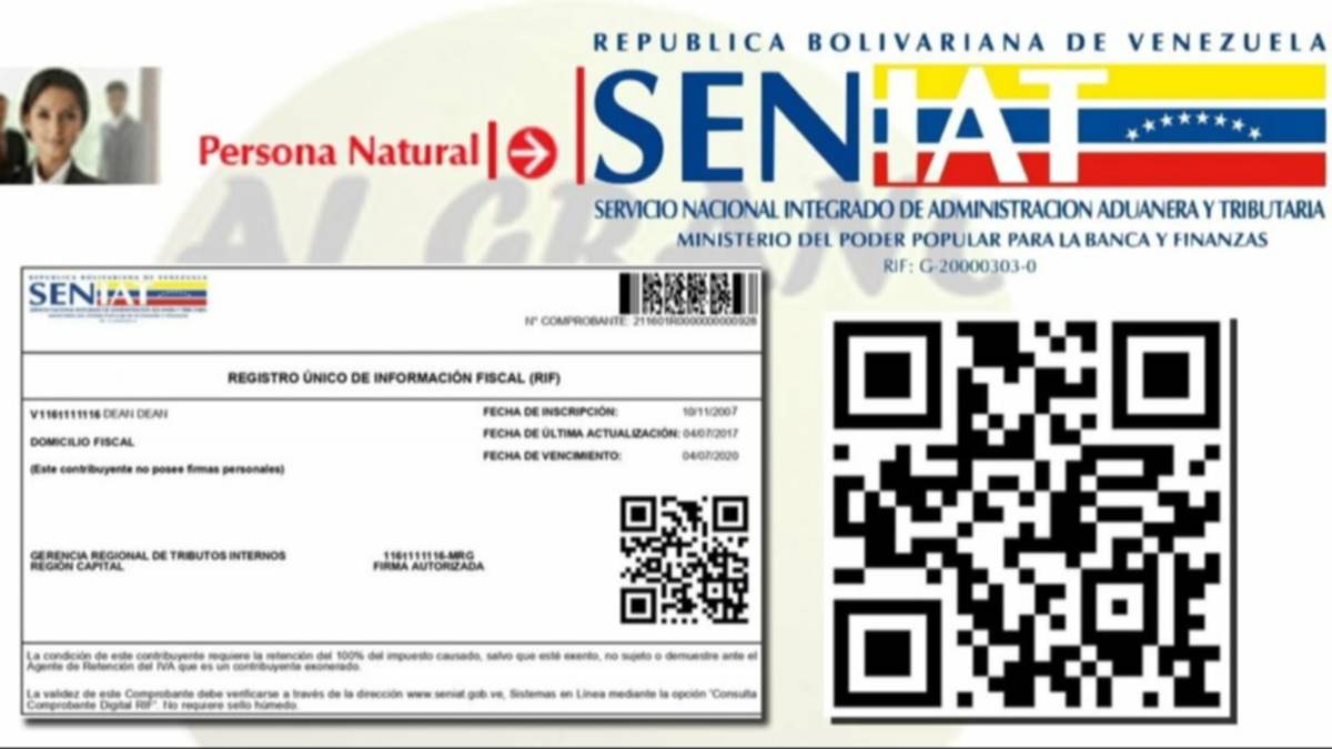 RIF por primera vez en el Seniat: Estos son los pasos para hacer el trámite