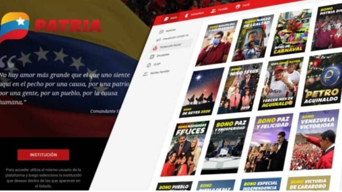 Pasos para cobrar todos los bonos económicos a través del Sistema Patria