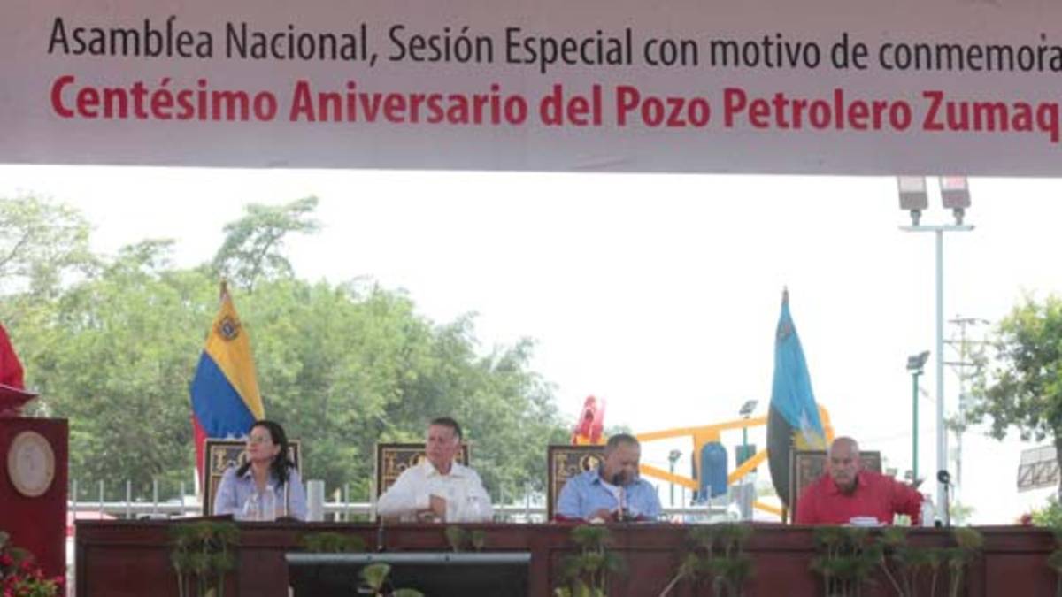 Parlamento conmemora los 100 años del pozo Zumaque I